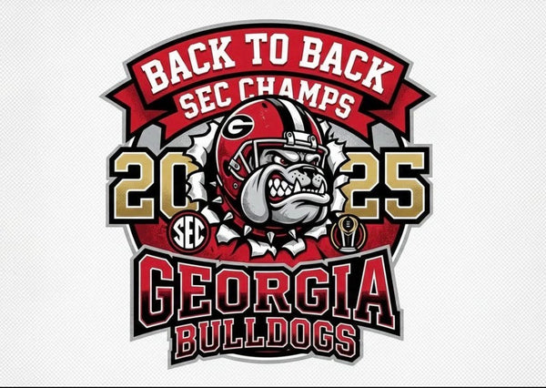 TSHIRT BAR- back to back sec champs Georgia bulldogs 2025 – Downtown ...
